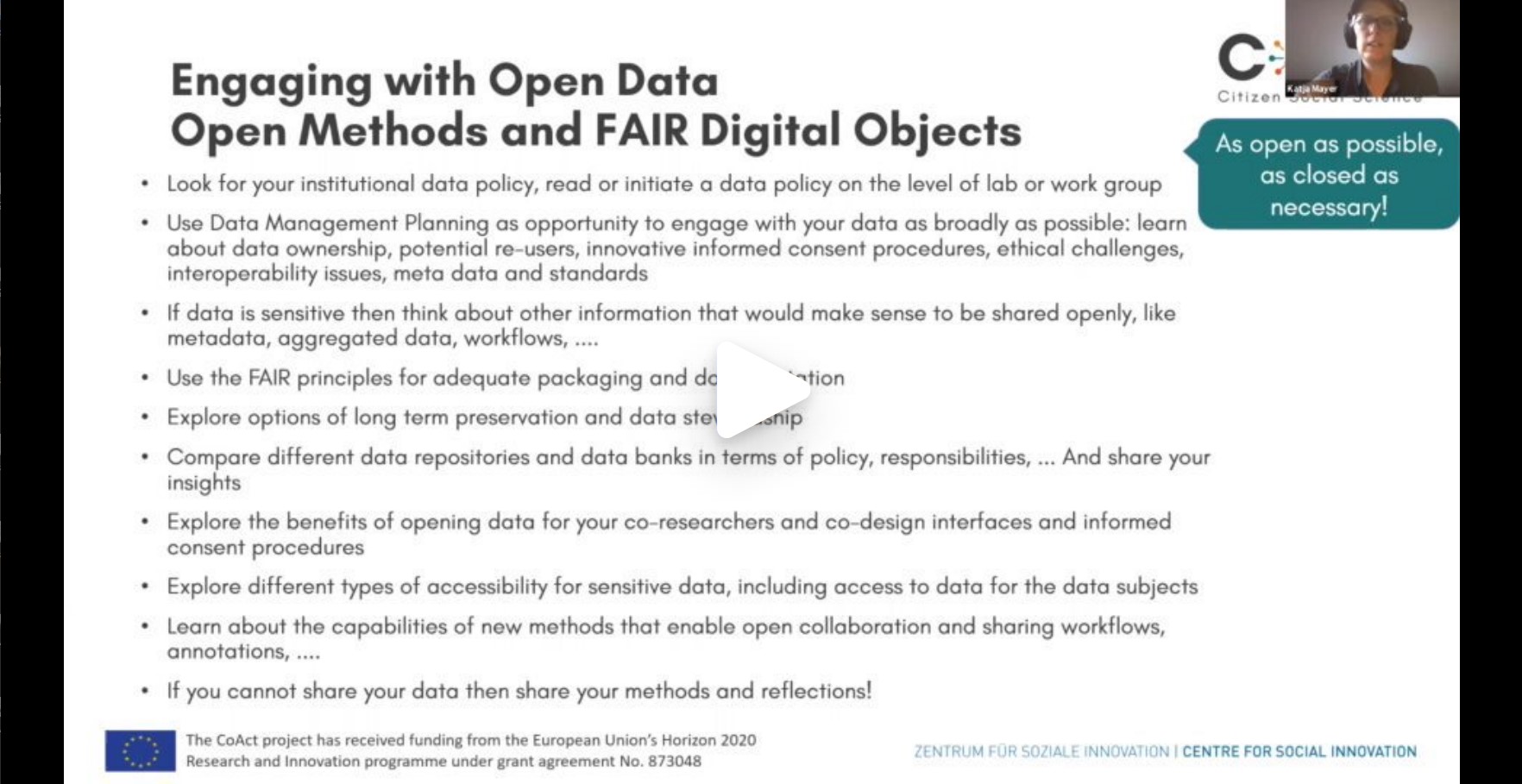 Open Materials – Citizen Social Science School – CoAct